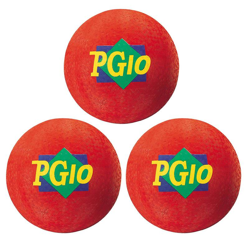Red Playground Ball, 10-Inch - Pack of 3 | Durable and High Bouncing ...