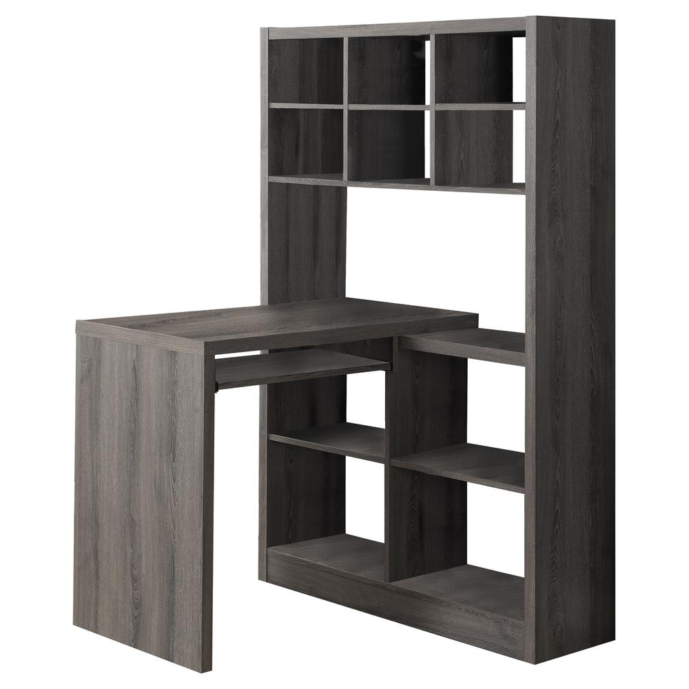 Computer Desk with Bookcase and Storage Shelves - Left Side– Devenport ...